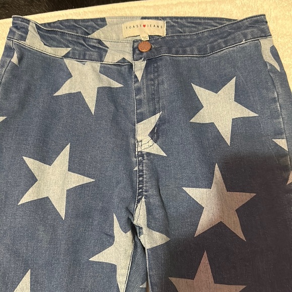 Pants & Jumpsuits | Toast Jeans Flared Stars | Poshmark